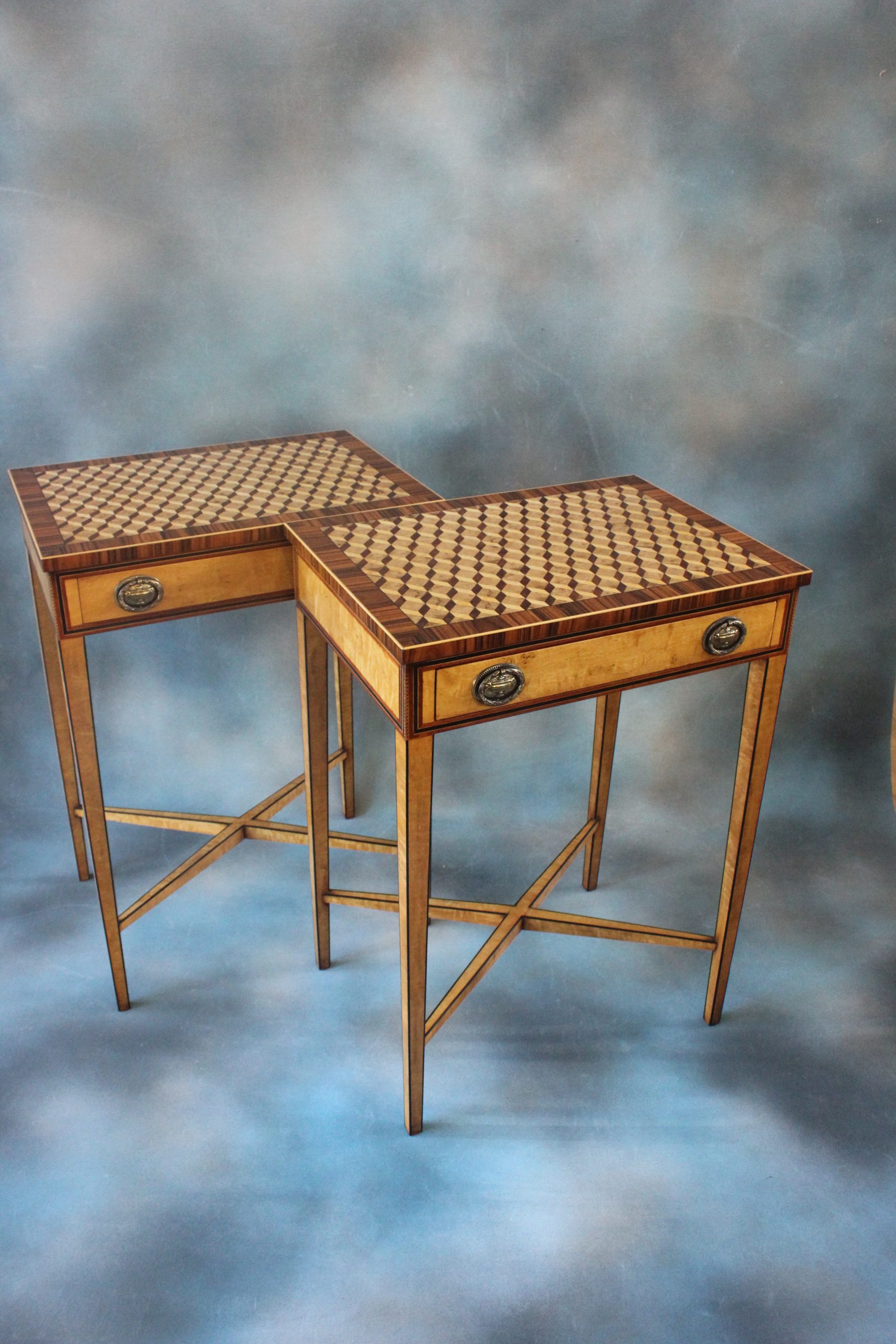 A Pair of Sheraton Style Side Tables. – Ibbett Mosely Auctions