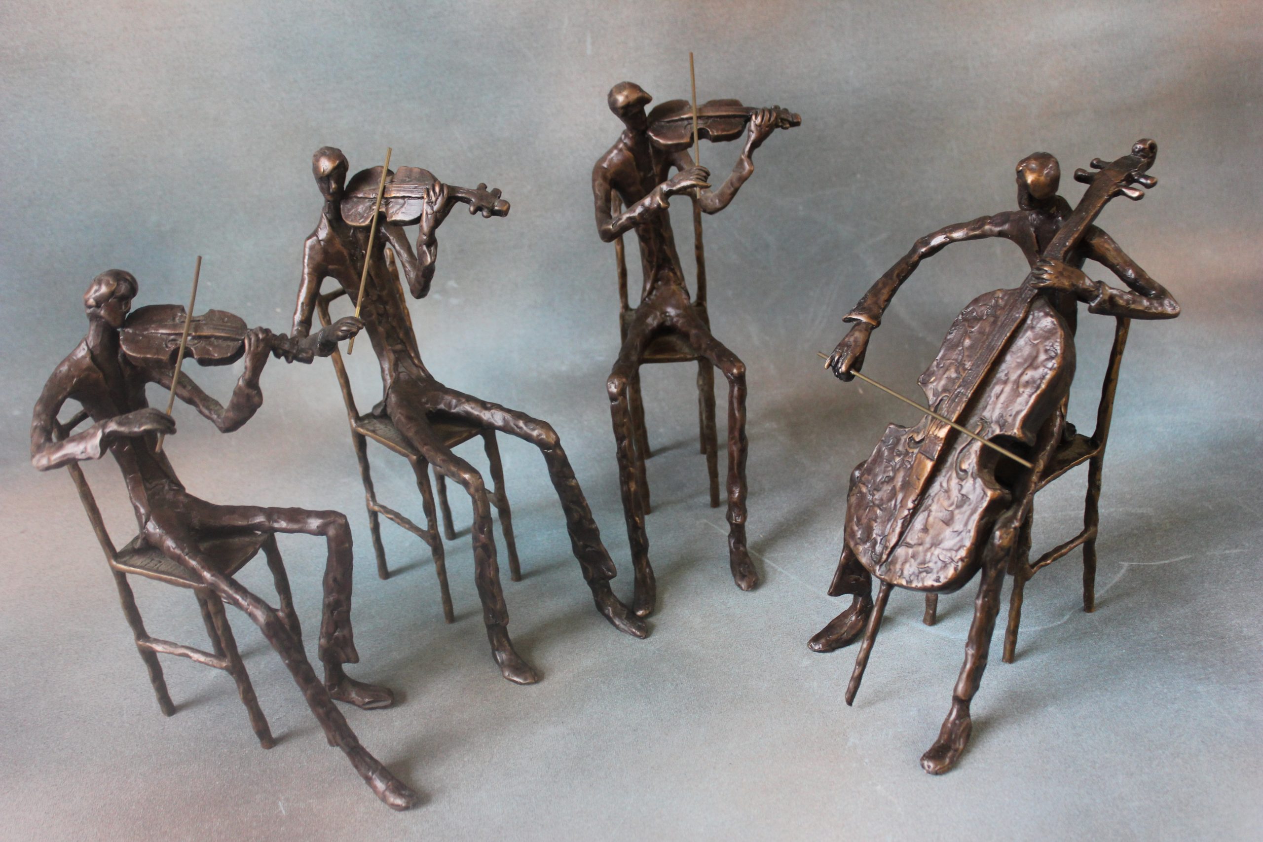Four Bronzart Musician Figures. – Ibbett Mosely Auctions