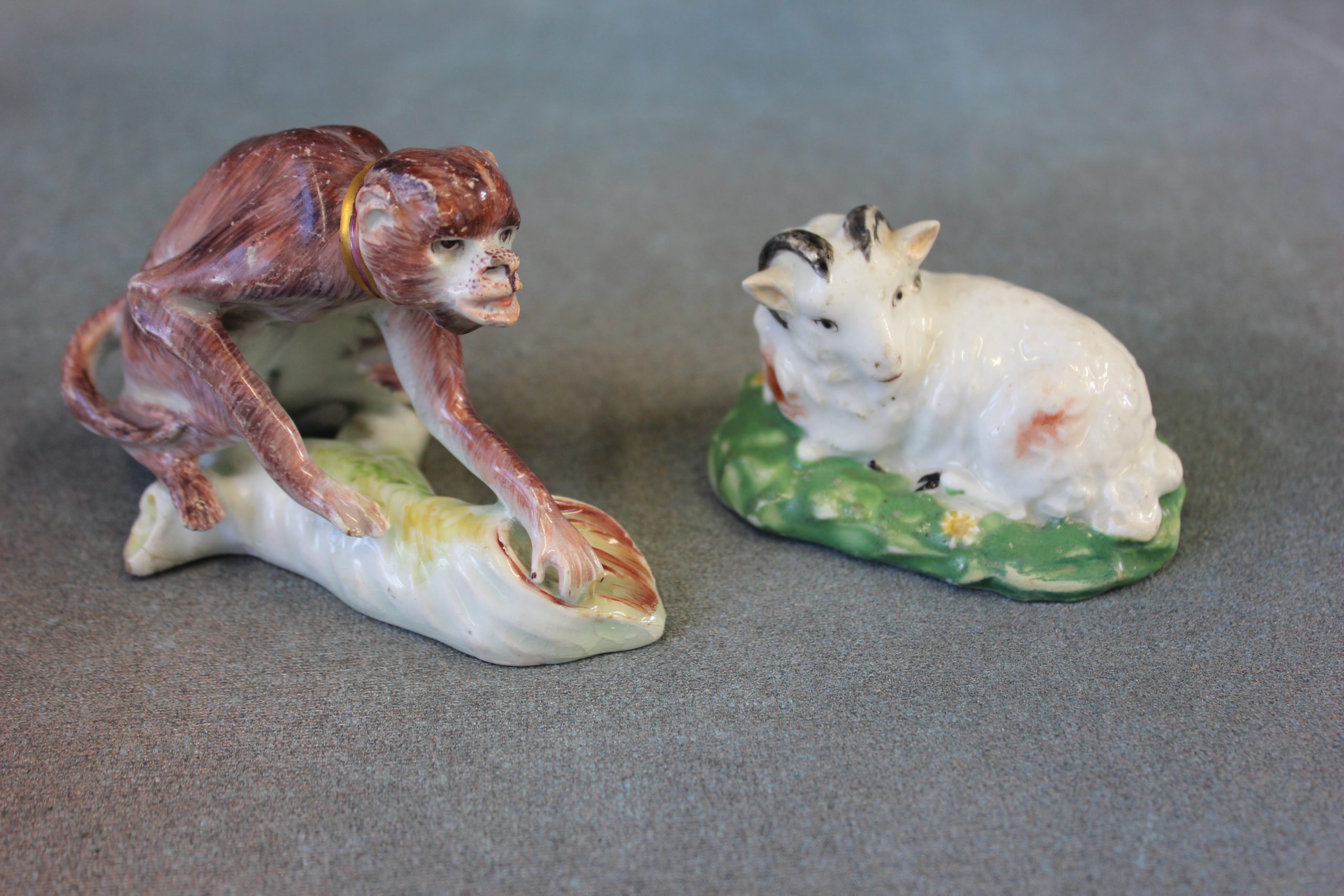 Derby Figures of Monkey and Sheep. – Ibbett Mosely Auctions