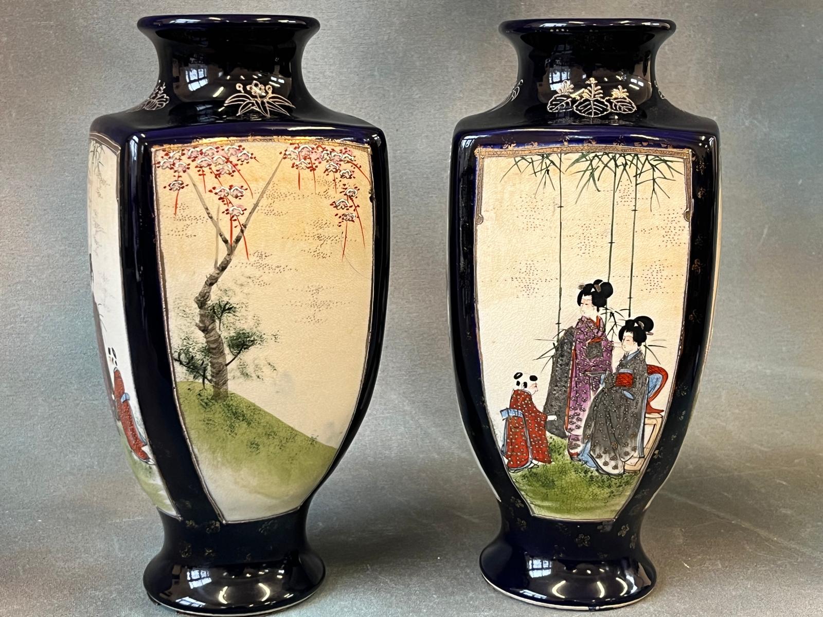 A Pair of Early 20th Century Satsuma Ware Vases. – Ibbett Mosely Auctions